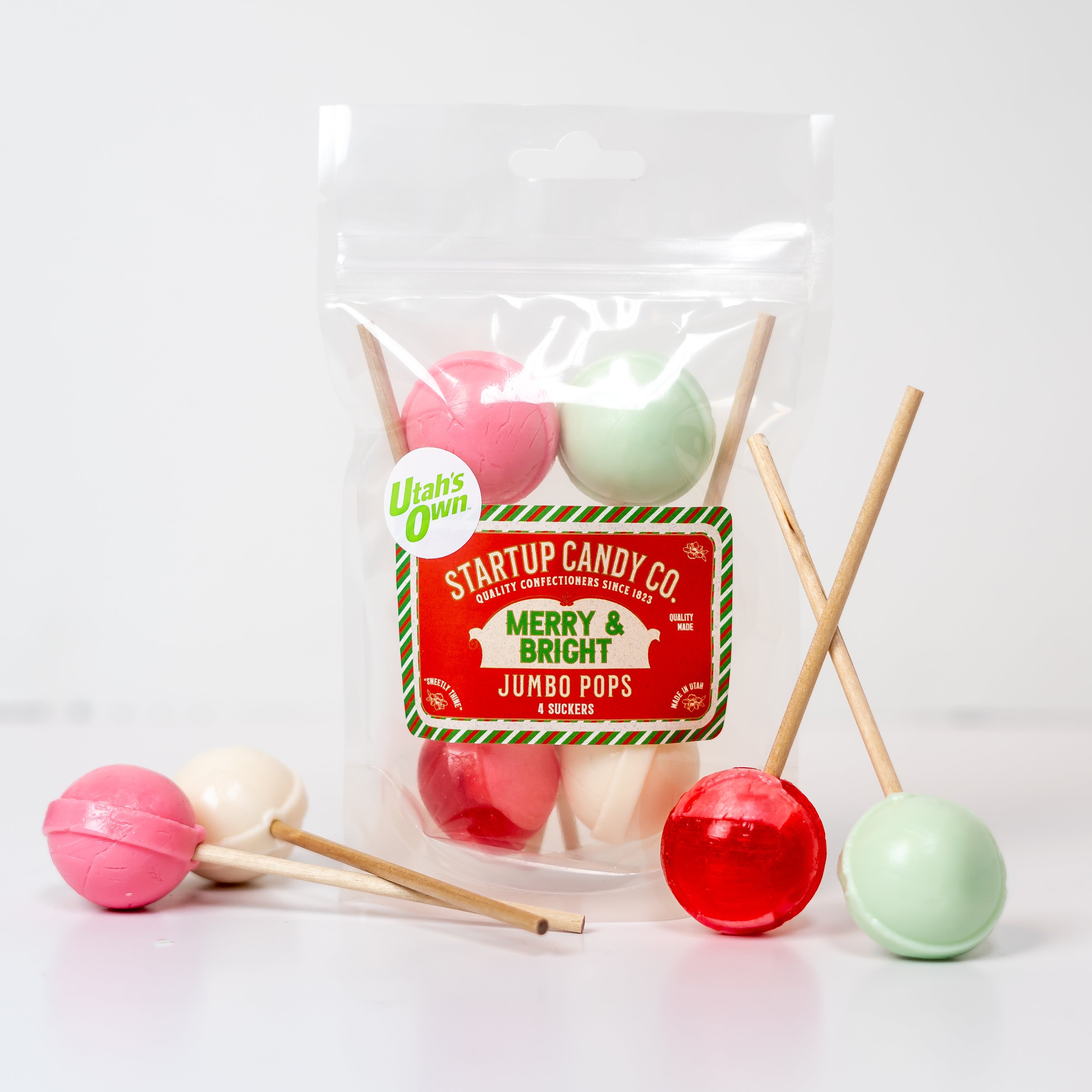 Merry & Bright Jumbo Pop Assortment - 4 Pack – Startup Candy Co.