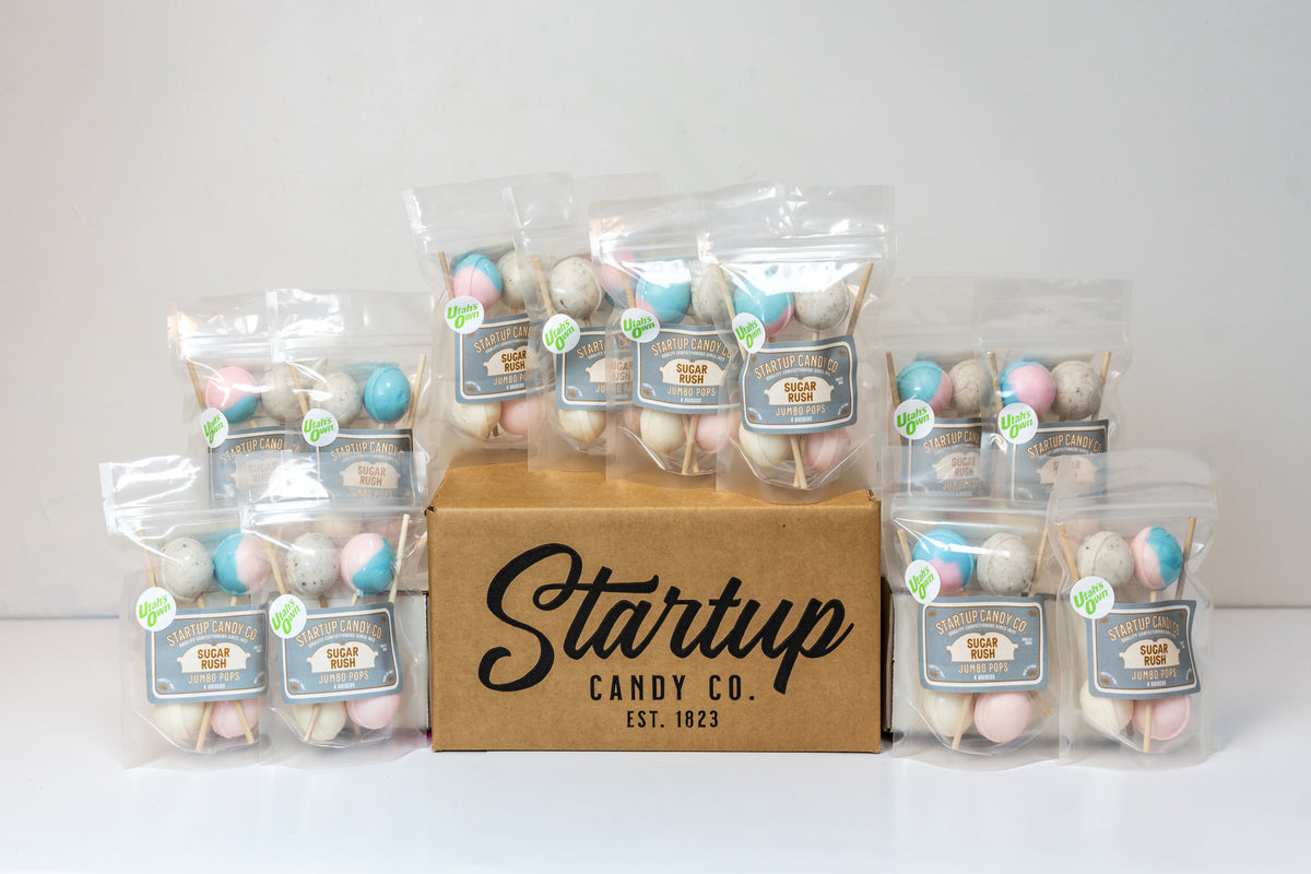 Sugar Rush Jumbo Pop Assortment - 4 count – Startup Candy Co.