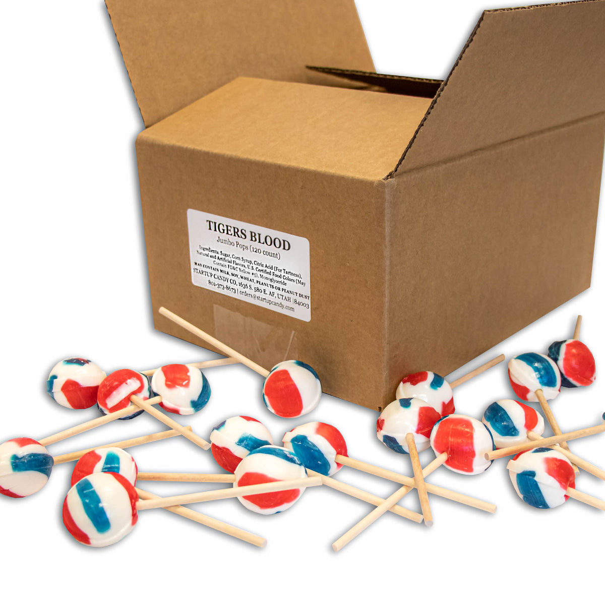 Unwrapped Jumbo Pops - 120 count case – Startup Candy Co.