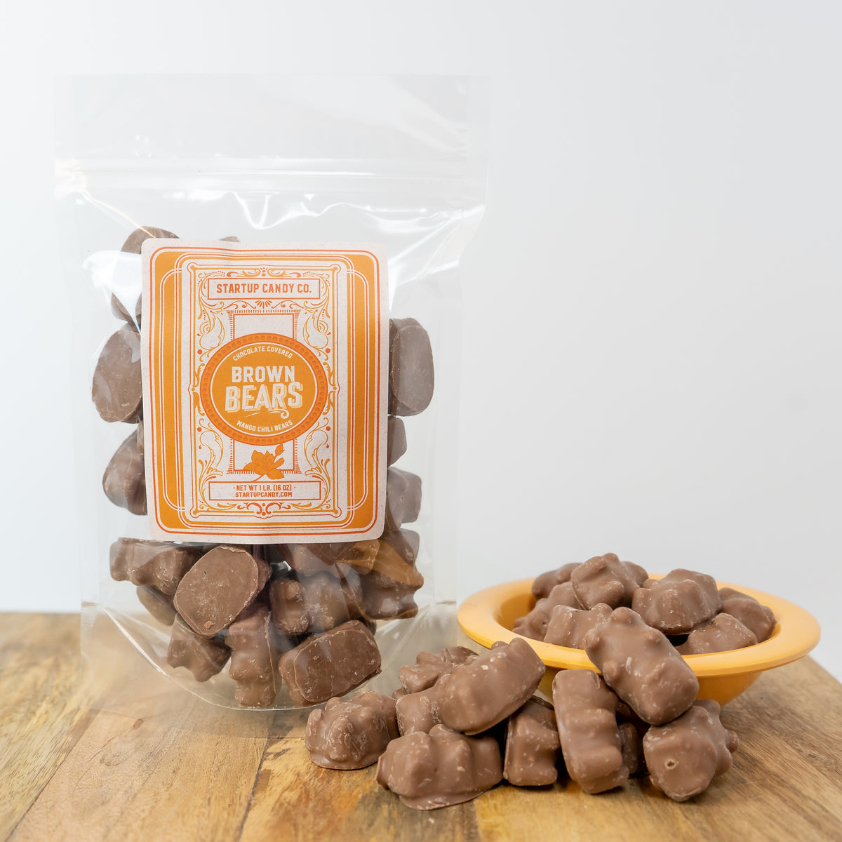 Milk Chocolate Mango Chili Brown Bears – Startup Candy Co.